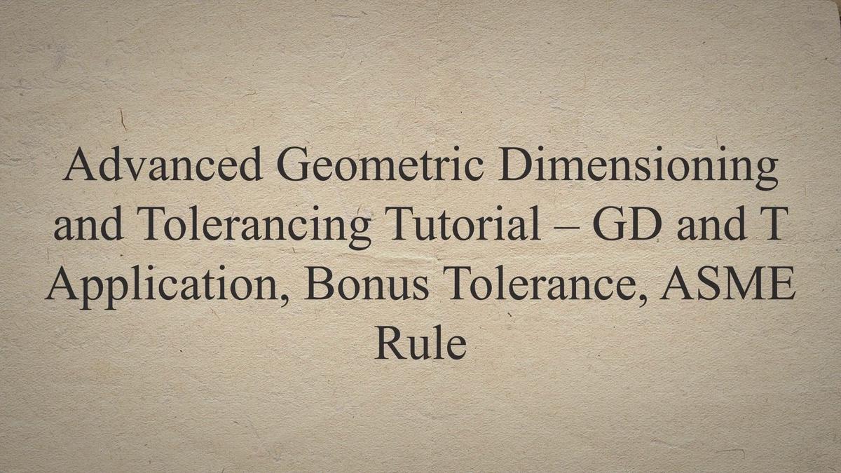 Pro Engineer Geometric Tolerance Tutorial: How to Create Gtol Dimension in ProE